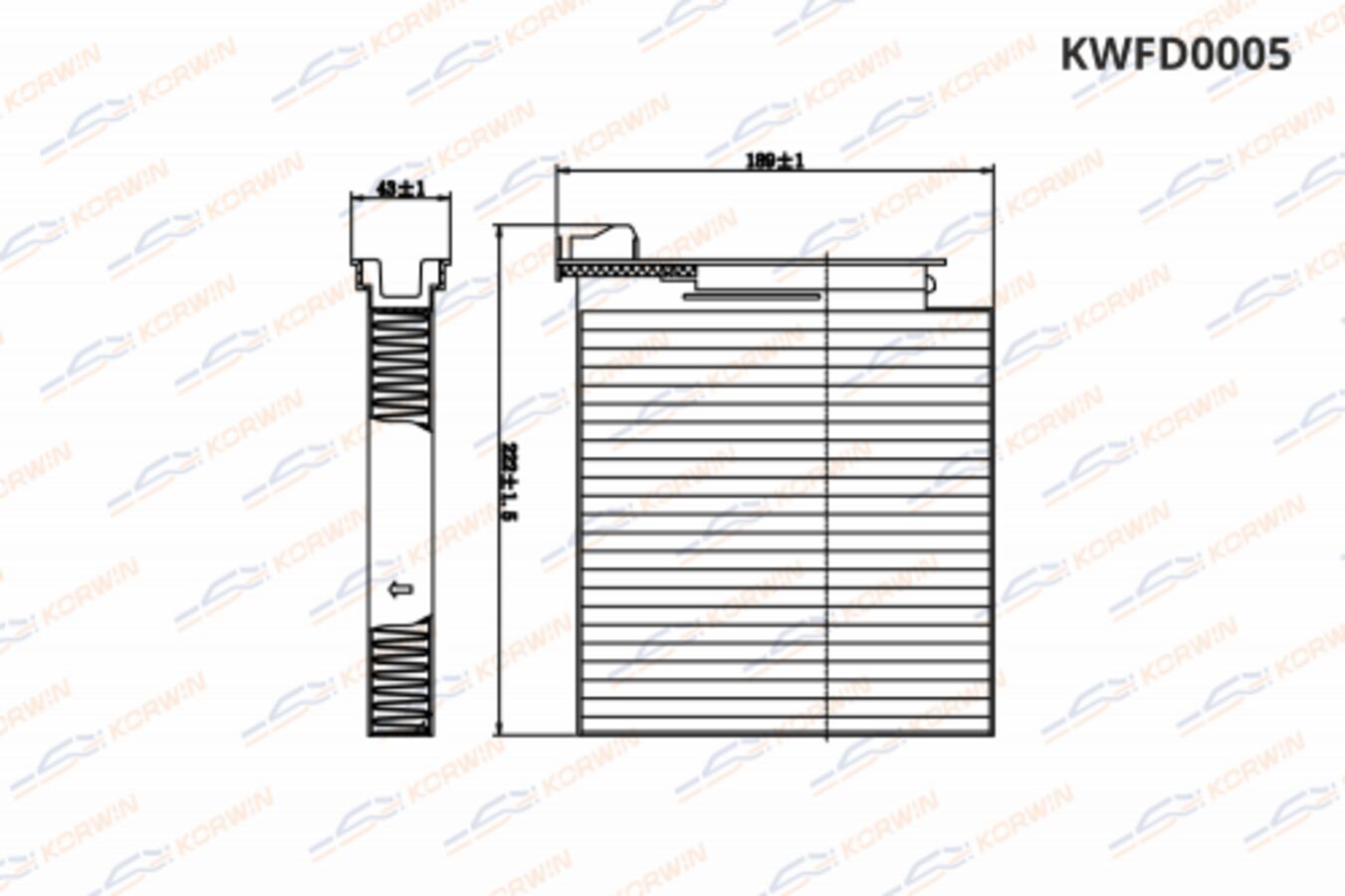Фильтр Салонный Renault Duster/Logan/Sandero/Nissan Note/Micra Iii/ Largus (KORWIN KWFD0005)