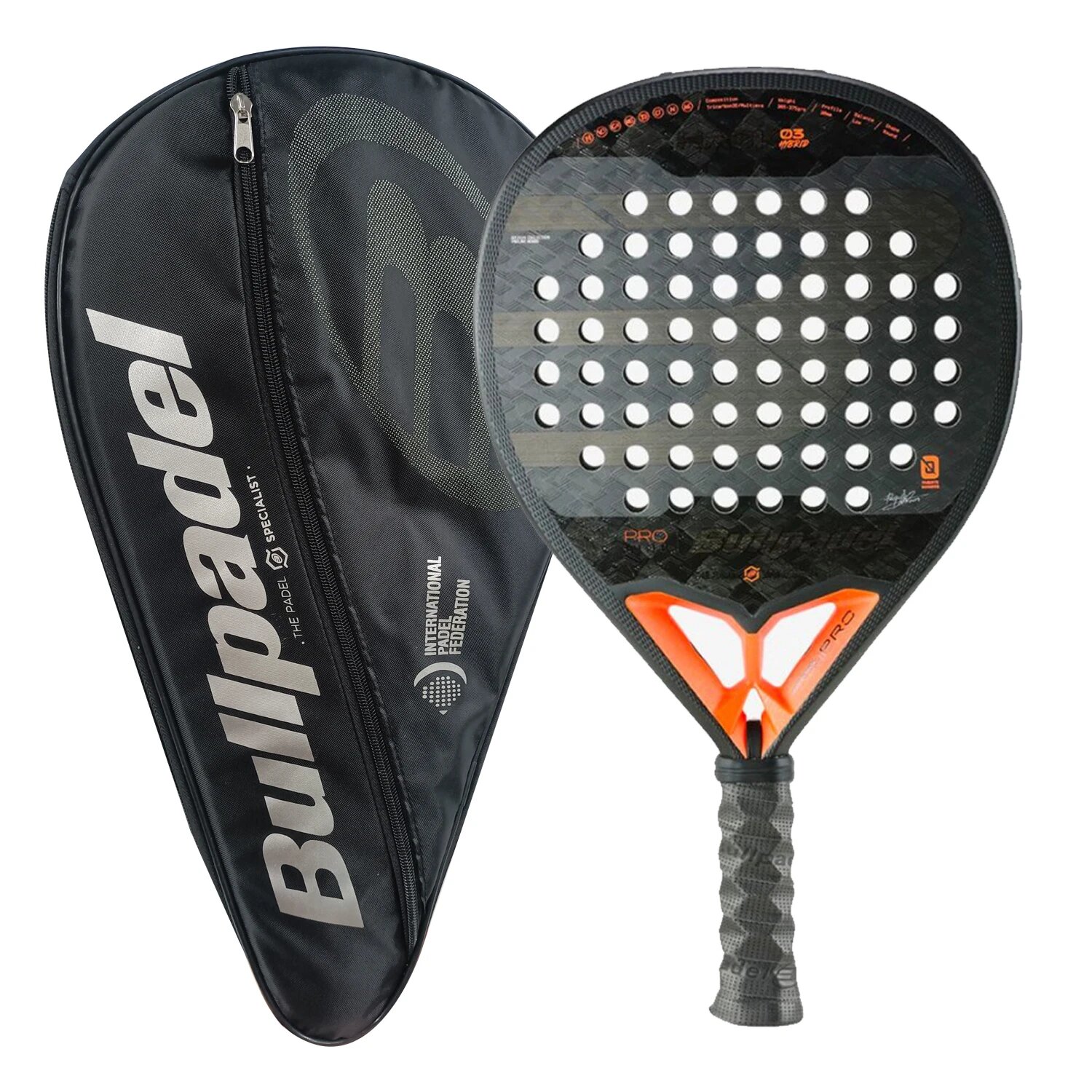 BULLPADEL ракета для падел-тенниса из углеродного волокна Hack 03 Hybrid 2024