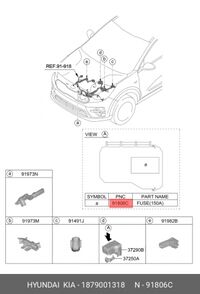Предохранитель 150А 12В Org (Hyundai/Kia 1879001318)