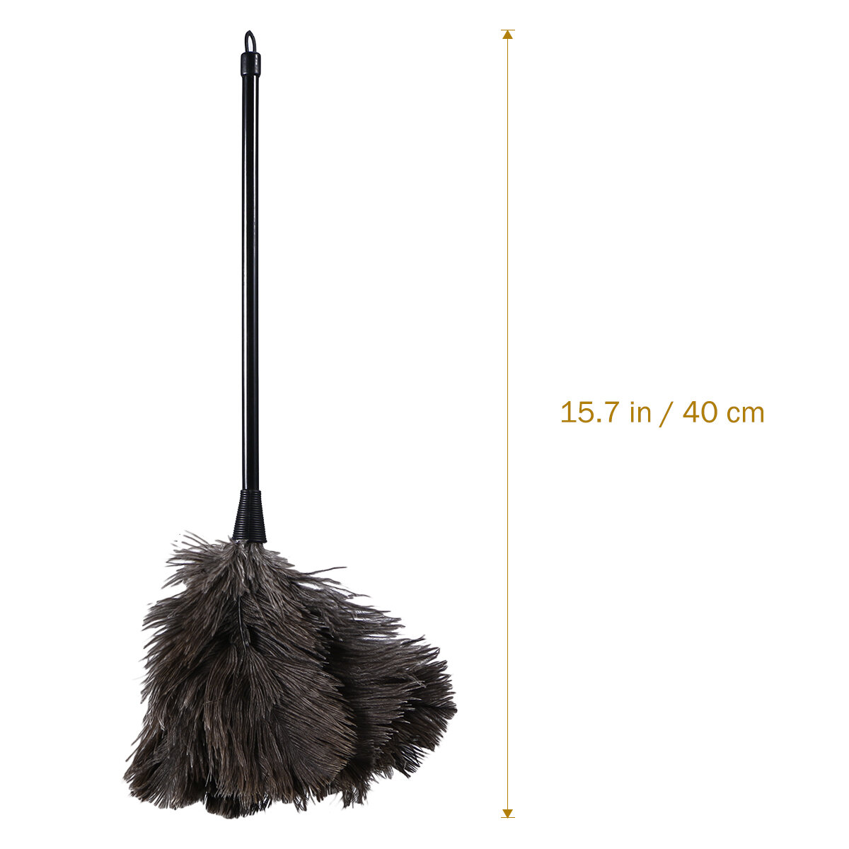 Щетка Для Уборки Из Натурального Пера С Длинной Ручкой 2 Шт Цвет Coffee 41cm
