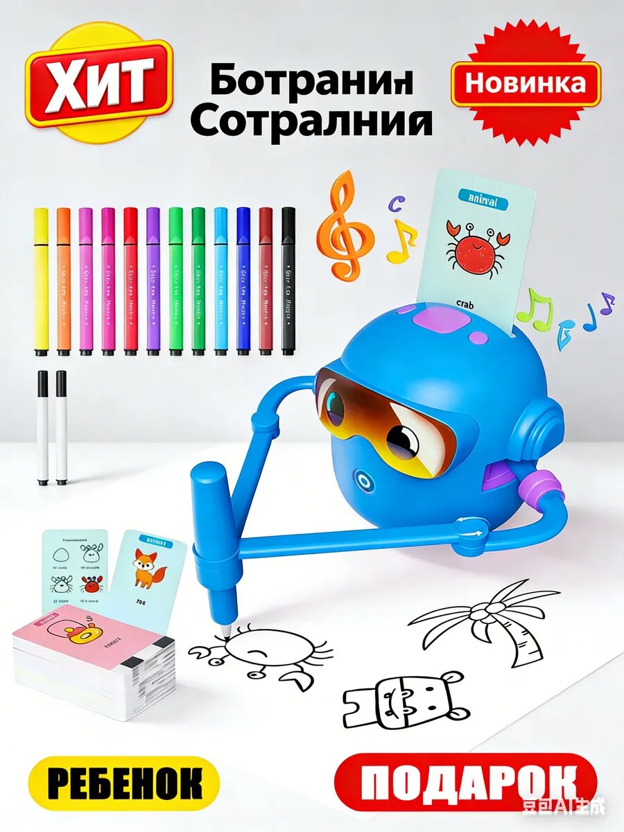 Умный робот-рисовальщик для детей