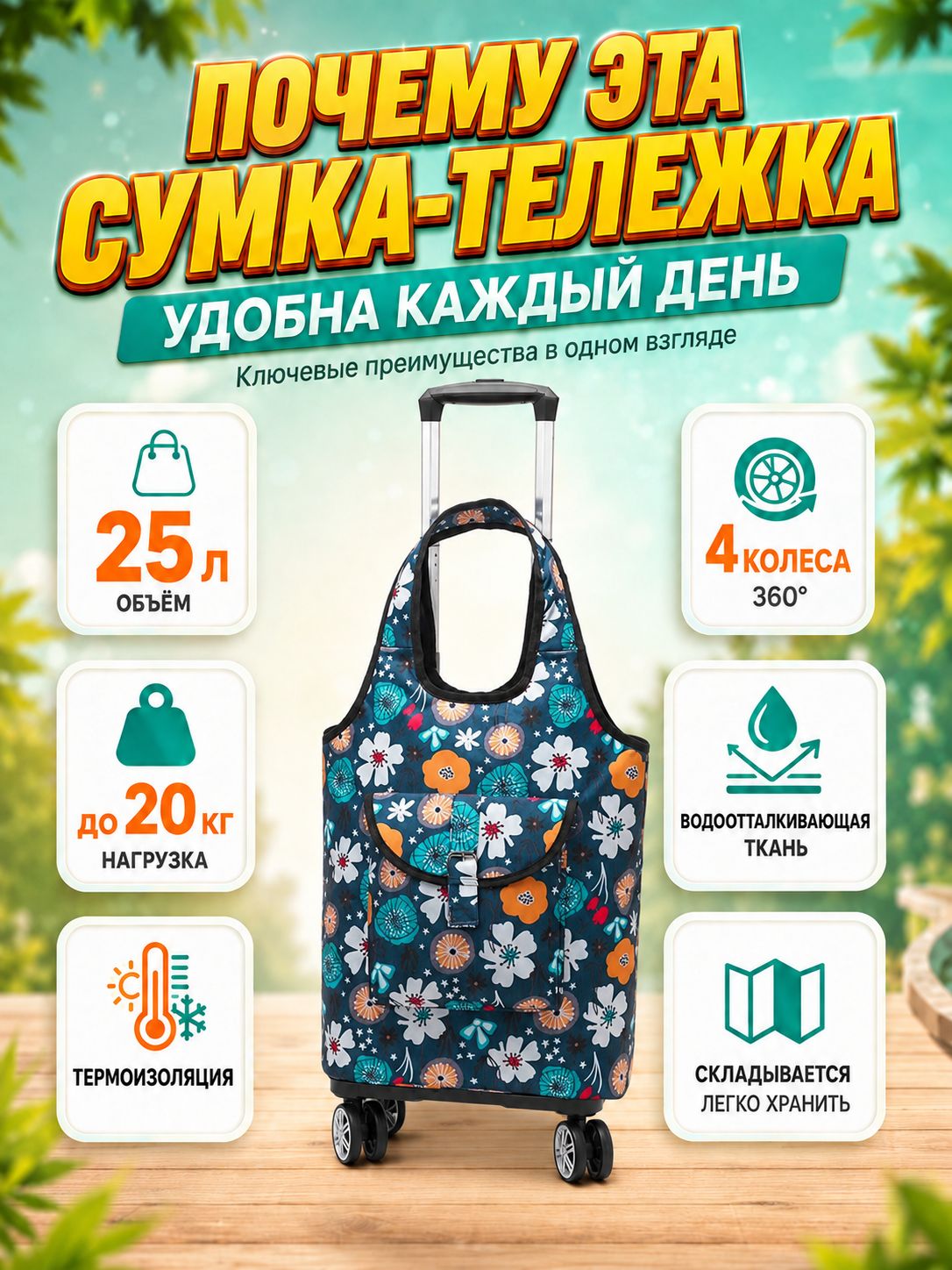 Сумка тележка — фото 1