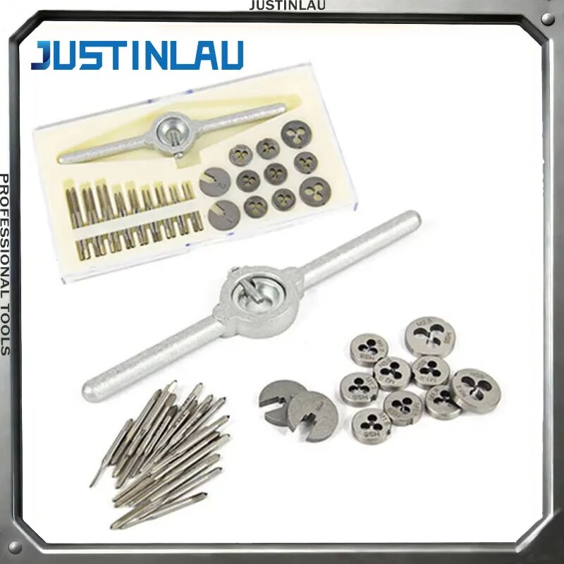 Набор метчиков и плашек JUSTINLAU M1.0-M2.5