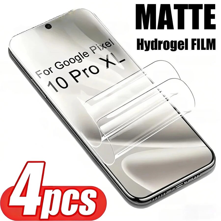 4 шт. матовой гидрогелевой пленки для Google Pixel 11 10 9 8 7 6 Pro XL, защитная пленка Pixel 9A