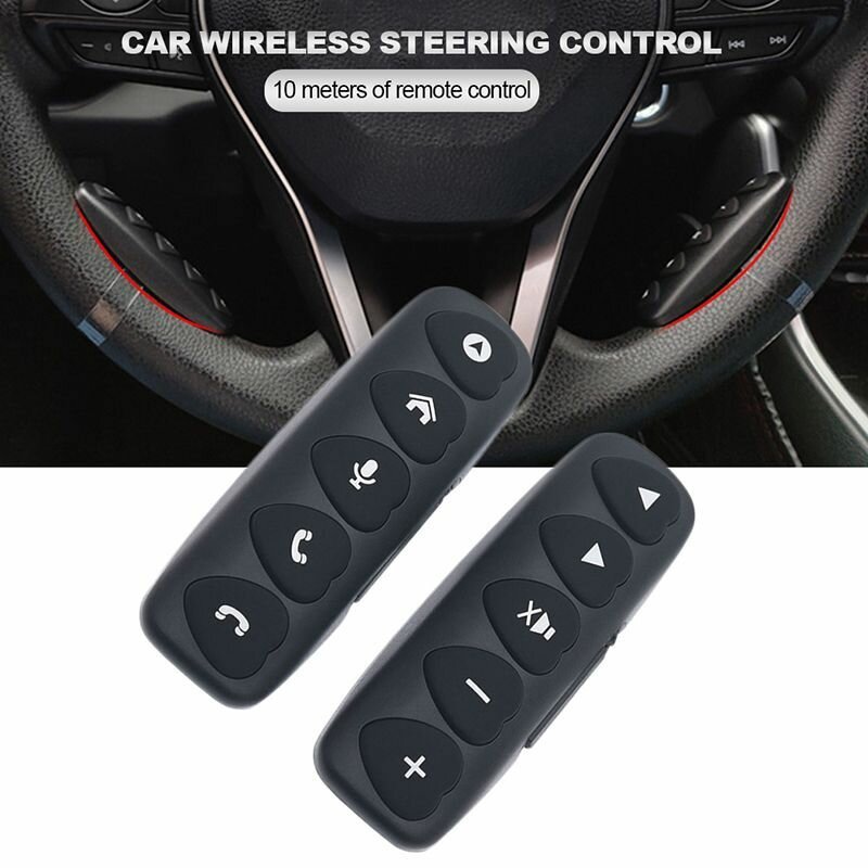 Беспроводной 10‑клавишный пульт на руль Bluetooth для Android-магнитолы, DVD и GPS — универсальный контроллер мультимедиа в салоне