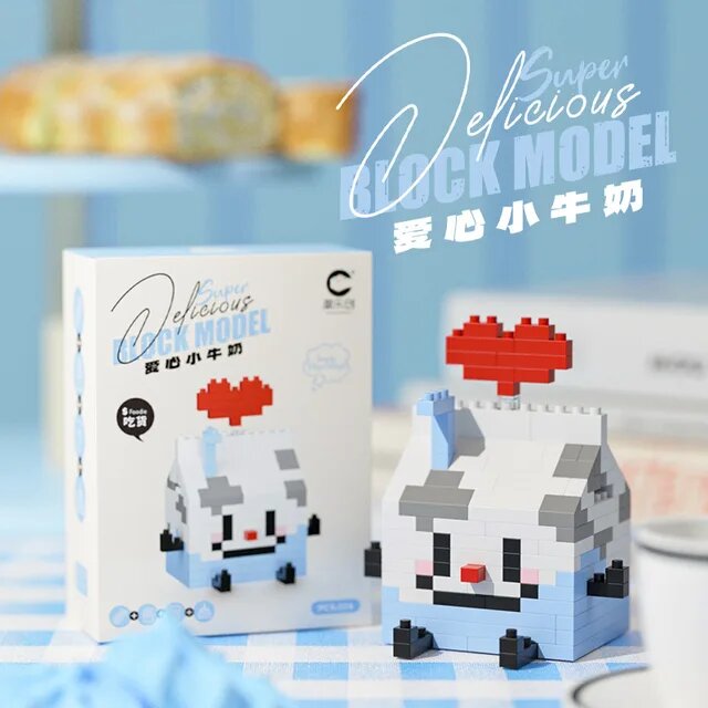 Фруктовые мини-строительные блоки, кирпичи, игрушки для детей, девочек от 6 до 8 лет, игры из микроблока, кирпичи, детская головоломка, подарок на день рождения для мальчика