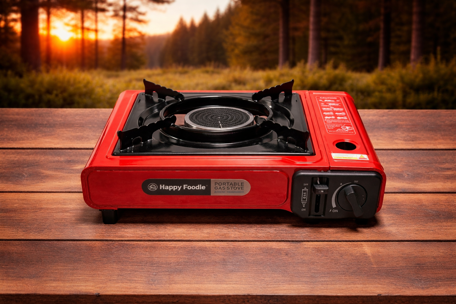 Газовая керамическая туристическая плита с пьезоподжигом, портативная для рыбалки и туризма