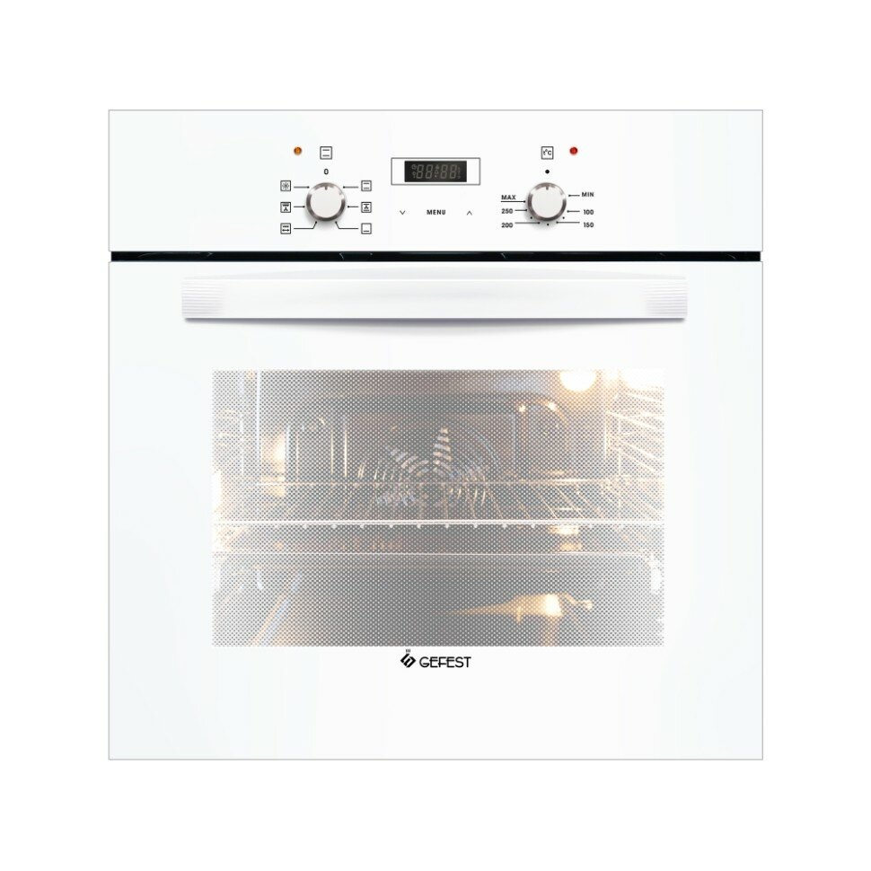 Духовой шкаф GEFEST ДА 622-02 Б, электрический, гриль, конвекция, белый