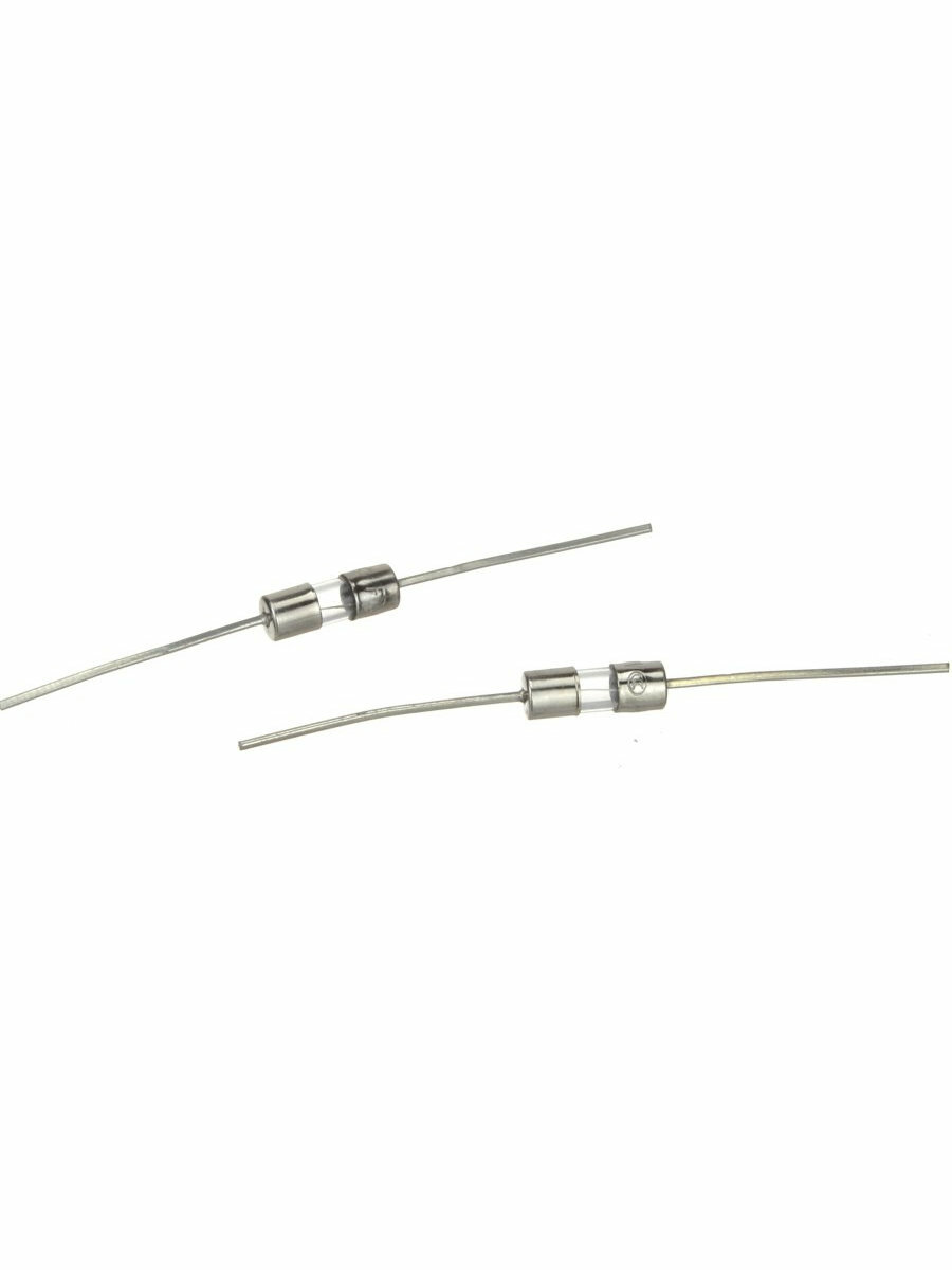 Предохранитель 2A 250V, размер 3.6*10 (упаковка 2 шт) с выводами