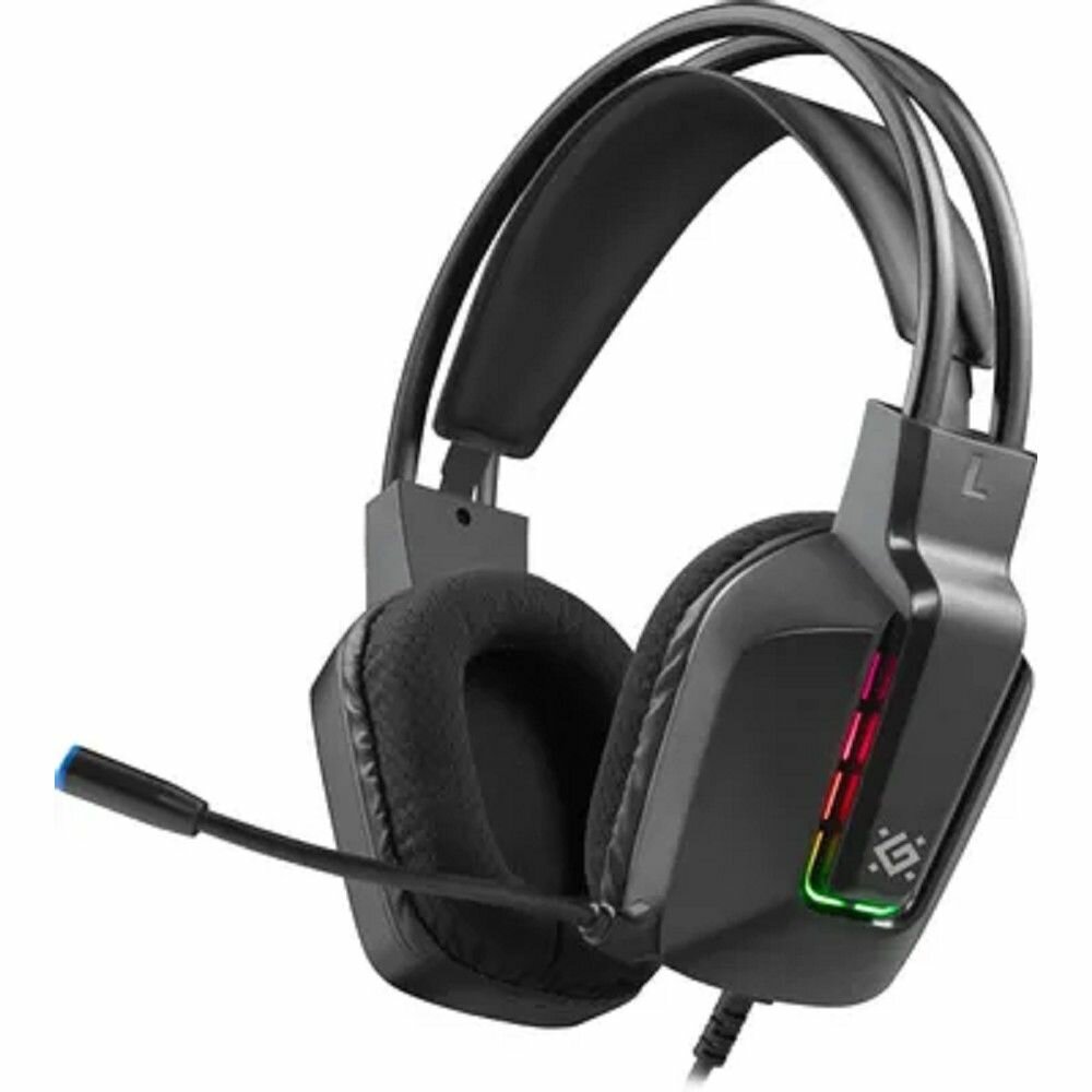 Defender Наушники Игровая гарнитура Gothic черный, RGB, провод 1.8 м 62340