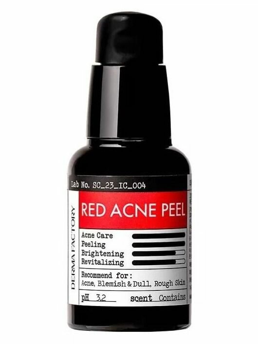 Derma Factory Смываемый пилинг с молочной кислотой Red Acne Peel 30 мл.