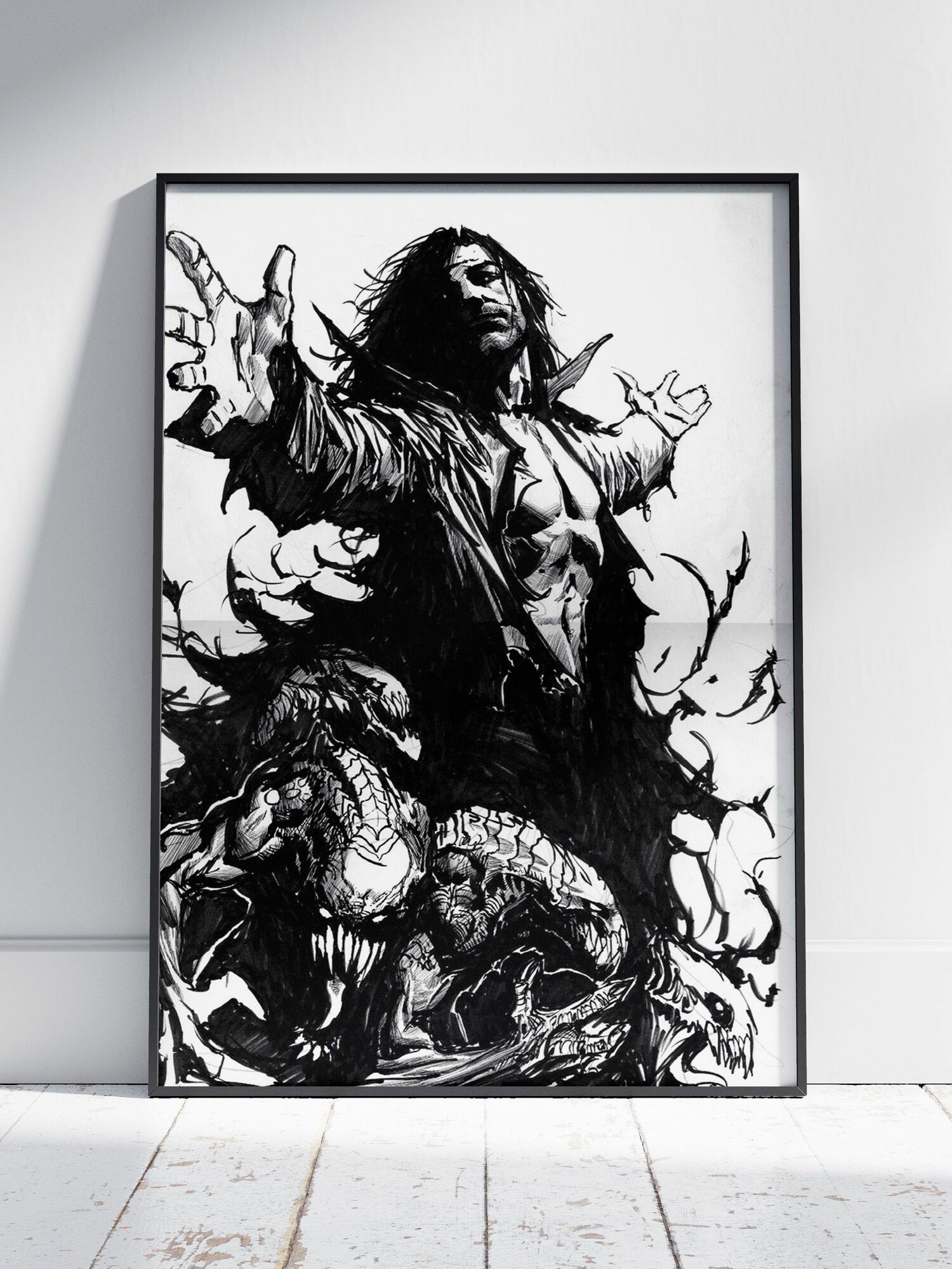 Плакат на стену для интерьера Зе Даркнесс (The Darkness 24) - Постер по игре формата A4 (21x30 см)