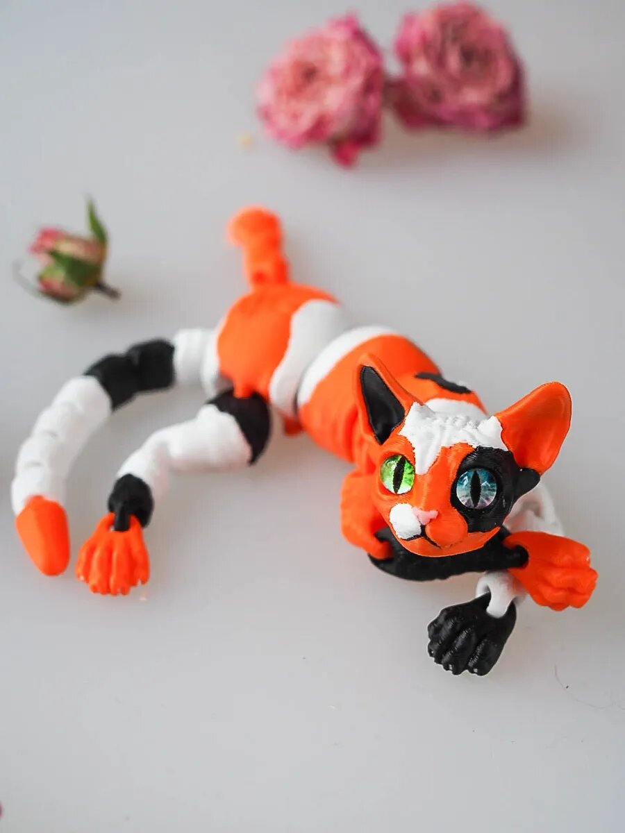 Кошка Удача Сфинкс 3д игрушка подвижная