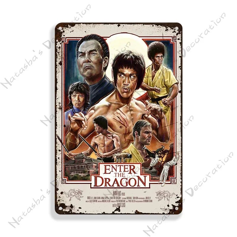 Винтажный плакат "Enter the Dragon"