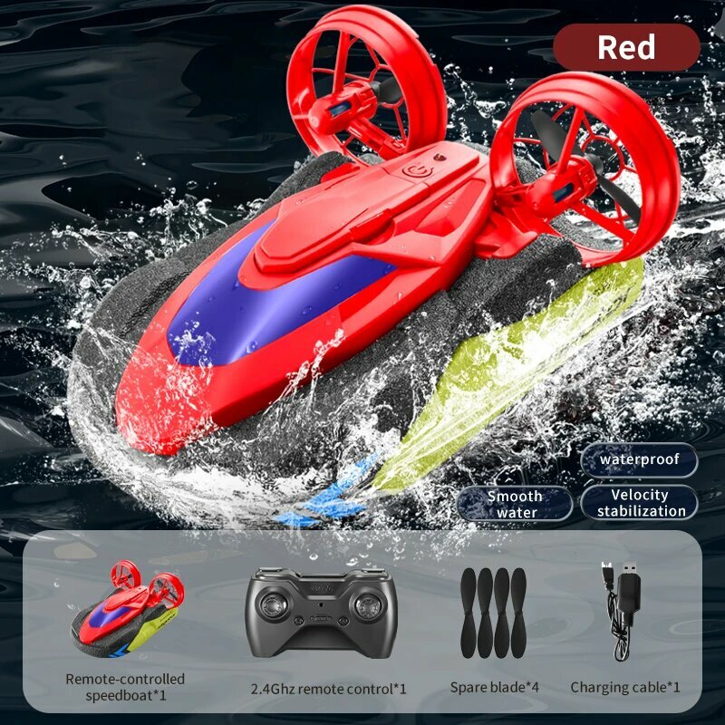Радиоуправляемая лодка 4DRC S10-Red, Красный