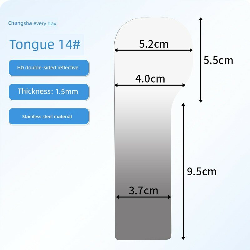 Стоматологическое зеркало Changsha Tiantian №14 небное 1 шт. для ортодонтии и осмотра полости рта