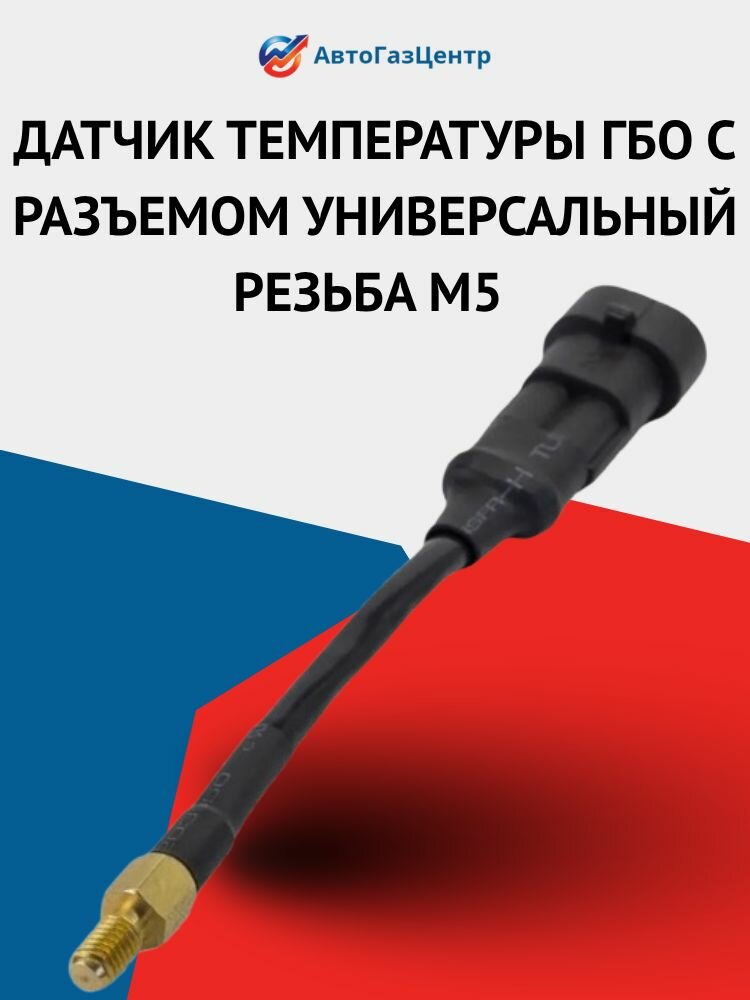 Датчик температуры редуктора ГБО с разъемом универсальный резьба М5 СС