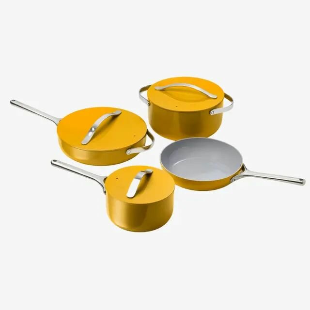 Caraway Набор посуды для приготовления Non-Toxic Ceramic Non-Stick Cookware Set, Marigold