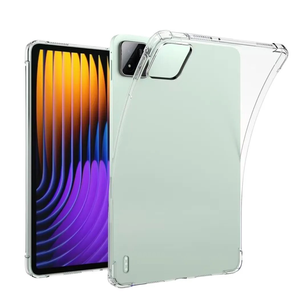 Чехол для планшета Xiaomi Pad 7 Pro 11,2", POCO Pad X1 11,2" прозрачный из ТПУ