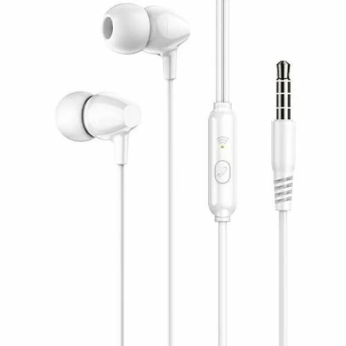 Наушники вкладыши с микрофоном Hoco M94 Comfortable Fit White мобильная гарнитура, белые