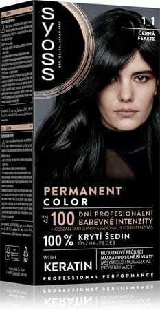 Краска для волос Syoss Permanent Color, черный, оттенок 1_1