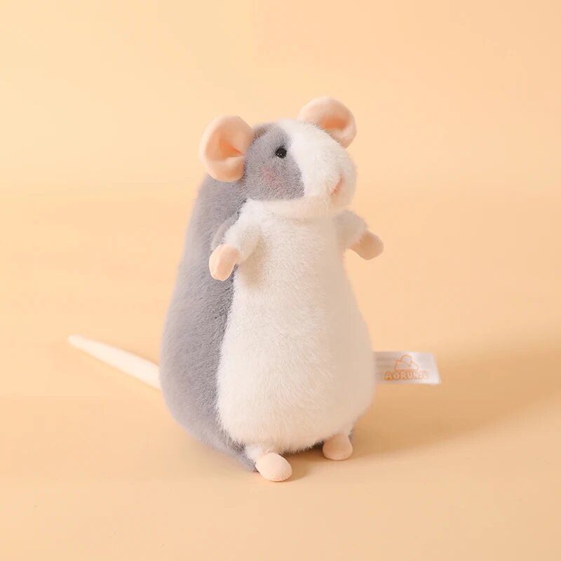 Плюшевые крысы 15/21 см Серый, 21cm gray white