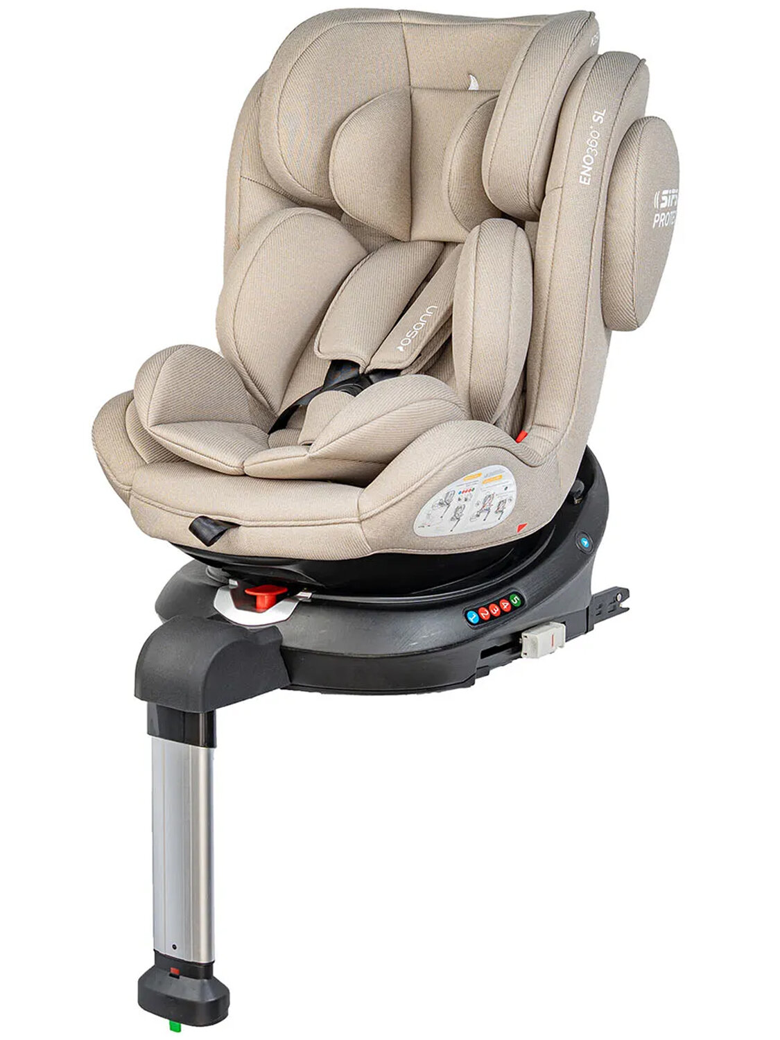 Автокресло 0+/1/2/3 Osann ENO 360° SL Wheat, с рождения до 12 лет, до 36 кг, поворотное, Isofix, бежевый