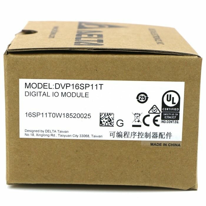 Модуль Delta DVP16SP11TS 8DI 8DO Transistor PNP Output Digital Module S Series