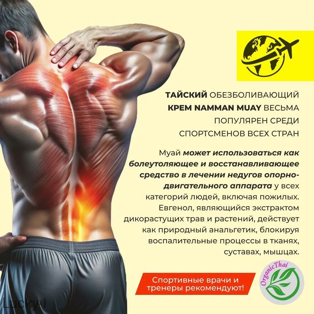 Тайский обезболивающий крем Namman Muay для мышц 100 грамм — фото 1