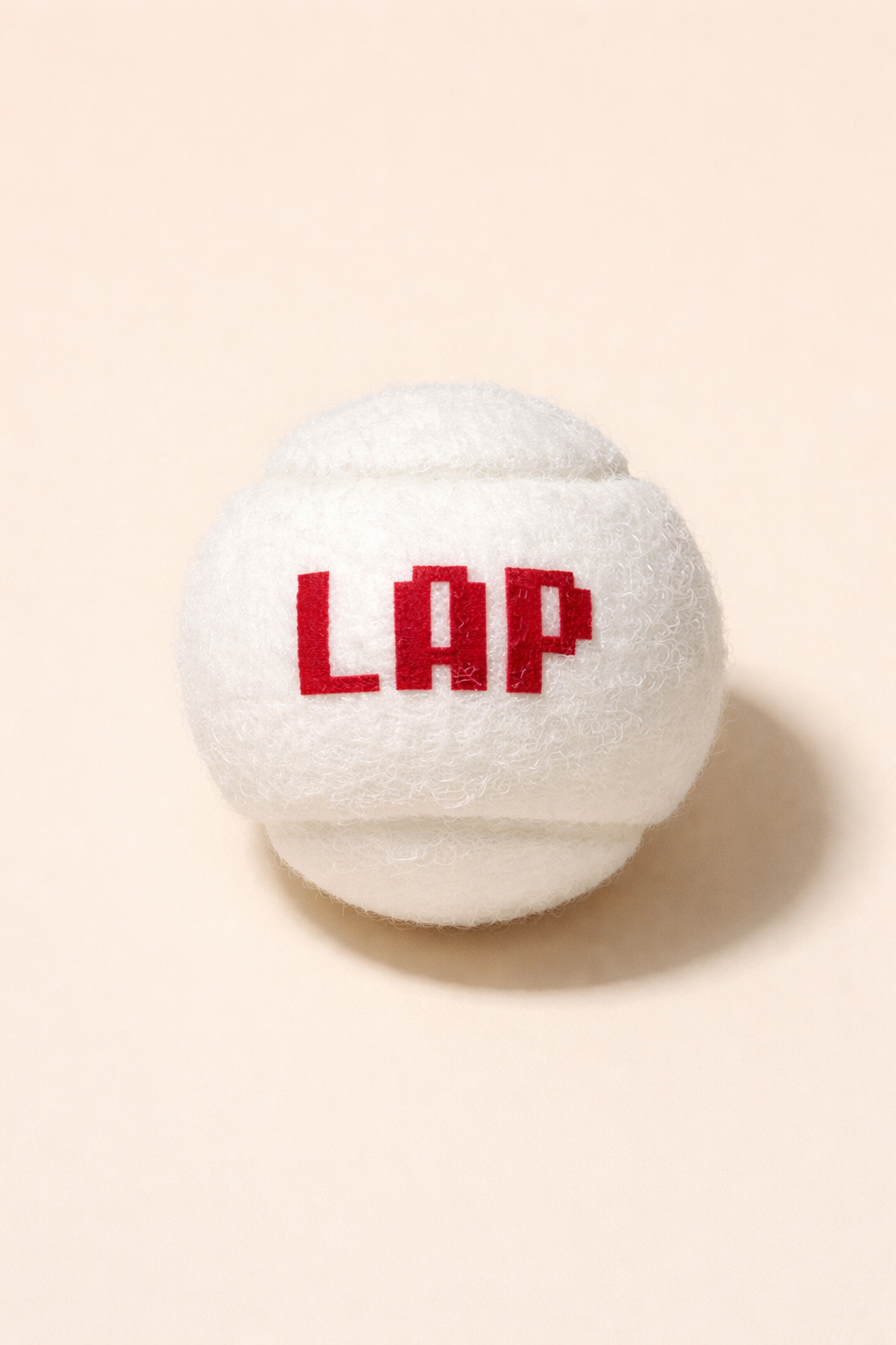 Мяч LAP, для игры в теннис и лапту, белый цвет, каучук, 6,5 см