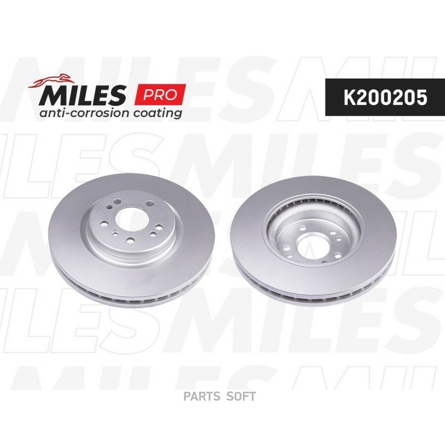MILES K200205 Диск тормозной MERCEDES ML W164/R W251 280-350 05- передний вент. D=330мм. ()