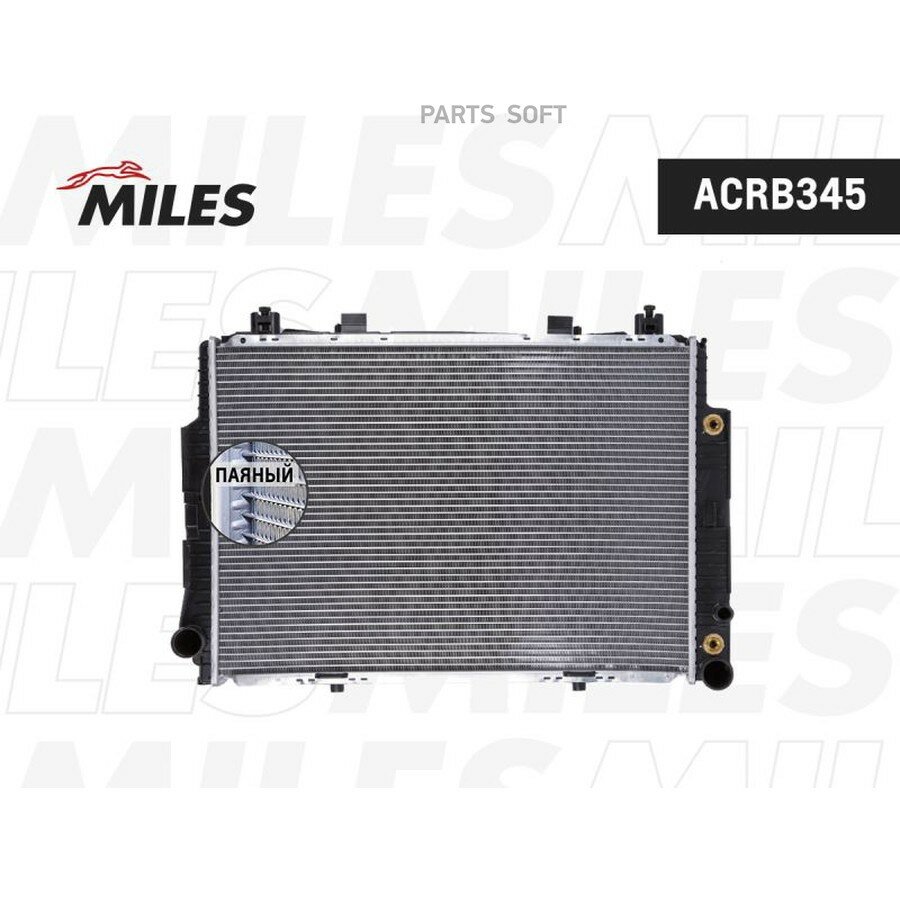 MILES ACRB345 Радиатор Mercedes S-Class W140 (91-00) 4.2/5.0/6.0 AT паяный ()