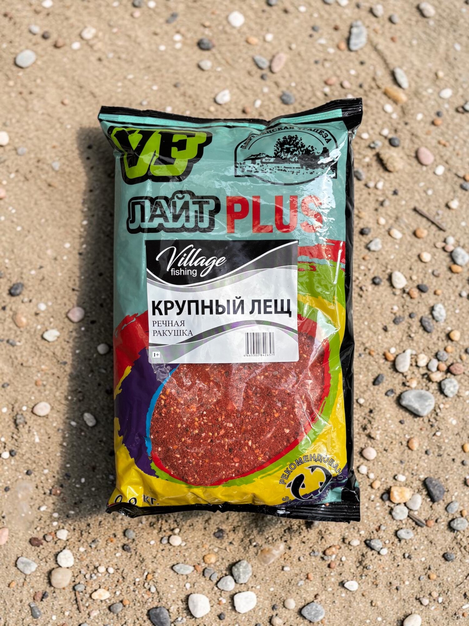 Прикормка Village Fishing Деревенская Трапеза Лайт Plus Крупный лещ Речная ракушка 900 г