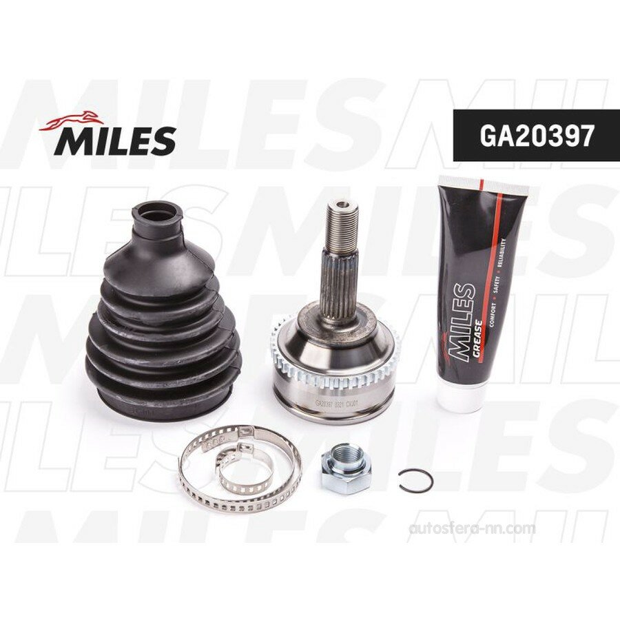 MILES GA20397 ШРУС наружный RENAULT MEGANE 1.4-2.0 96- (с ABS) (SKF VKJA5334) GA20397