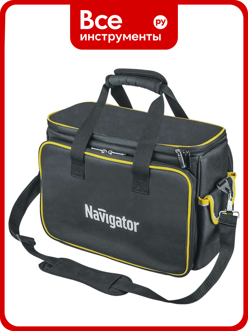 Сумка Navigator NTA-Bag06 с ножками, 450х270х230 мм 80395, надежно, каркас, сумка‑бокс Oxford, черно‑оранжевый