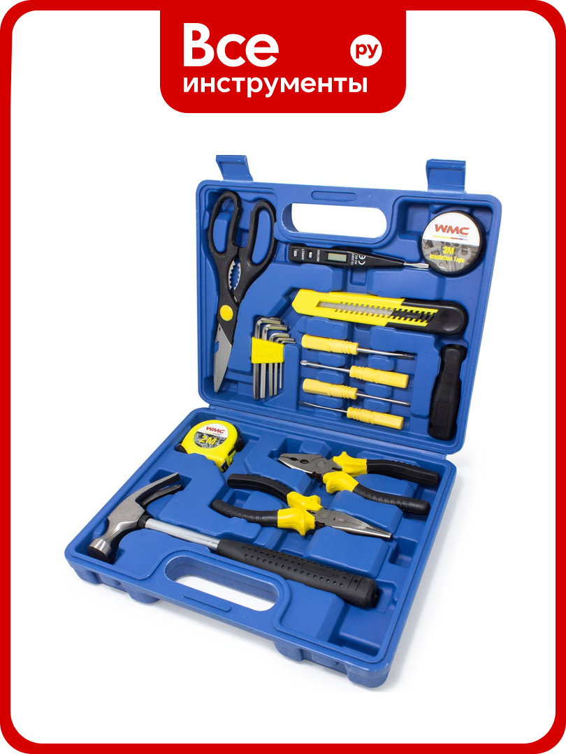 Набор инструмента WMC TOOLS 18 предметов WMC-1018(50603)