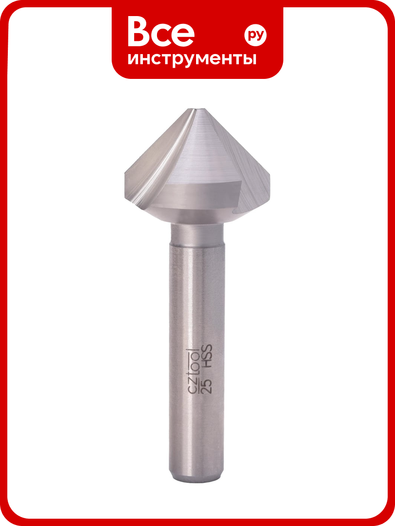 Зенковка 90 градусов (25х51 мм; хвостовик 10 мм; HSS) Bucovice Tools 741250