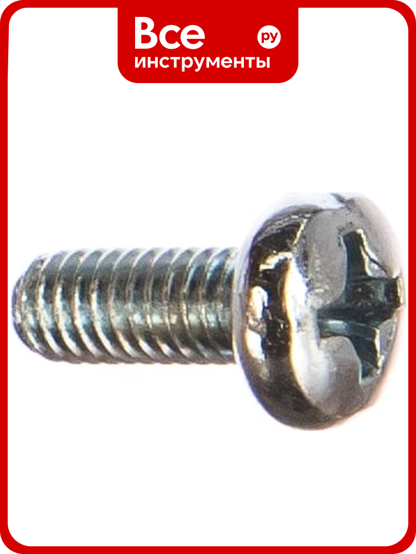 Винт DIN7985 с полукруглой головкой оцинкованный М4x10 10 шт Zitar 103009