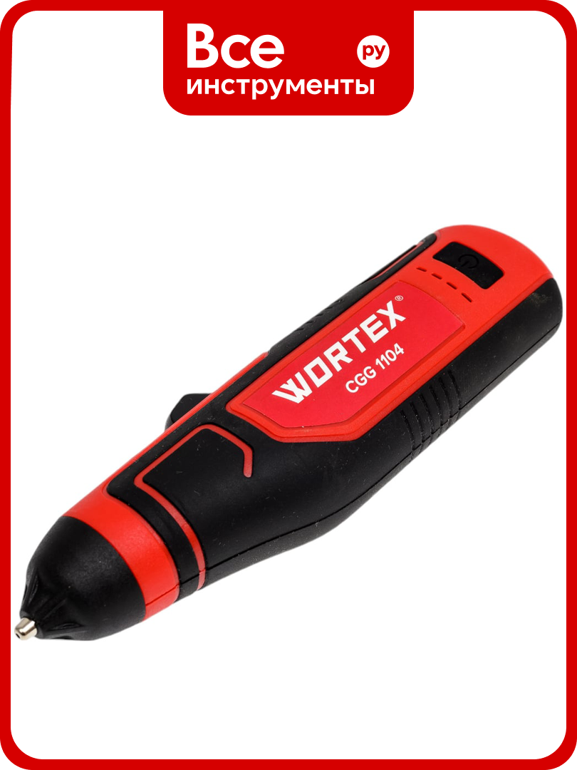 Аккумуляторный, WORTEX, клеевой пистолет WORTEX CGG 1104 1334530, фиксации различного рода материалов, удобное