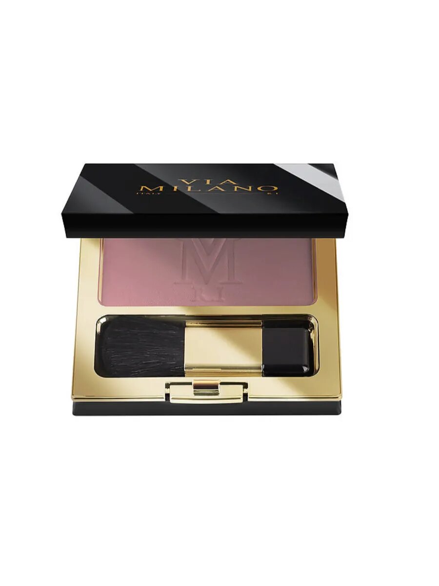 VIA MILANO Румяна для лица матирующие с витамином Е Blush Matte Covering, F03 Rose Petal