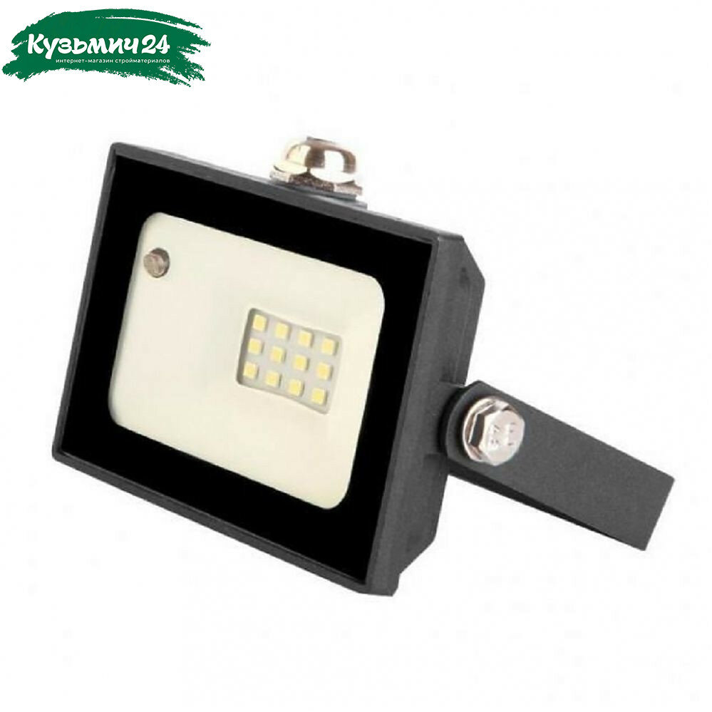 Прожектор светодиодный General GTAB-10-IP65-6500-S, 10 Вт, 6500К, IP65, датчик движения, черный