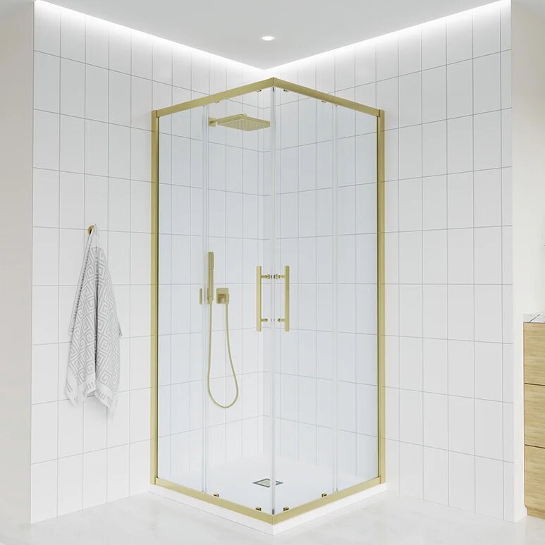 Душевой уголок Veconi Evo 300 G без поддона, стеклянный, 120x80, прямоугольный, раздвижной, итальянский