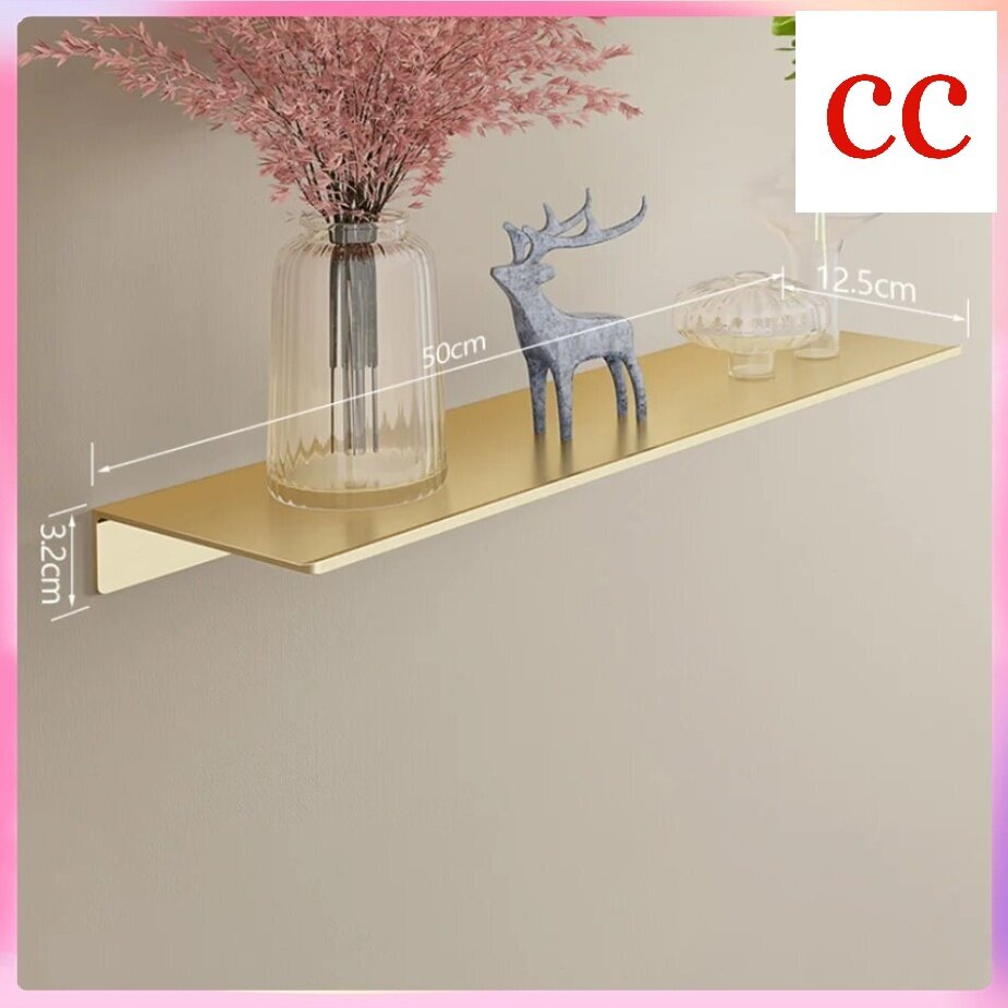 Полка для ванной матовое золото алюминий 50cm Shelf