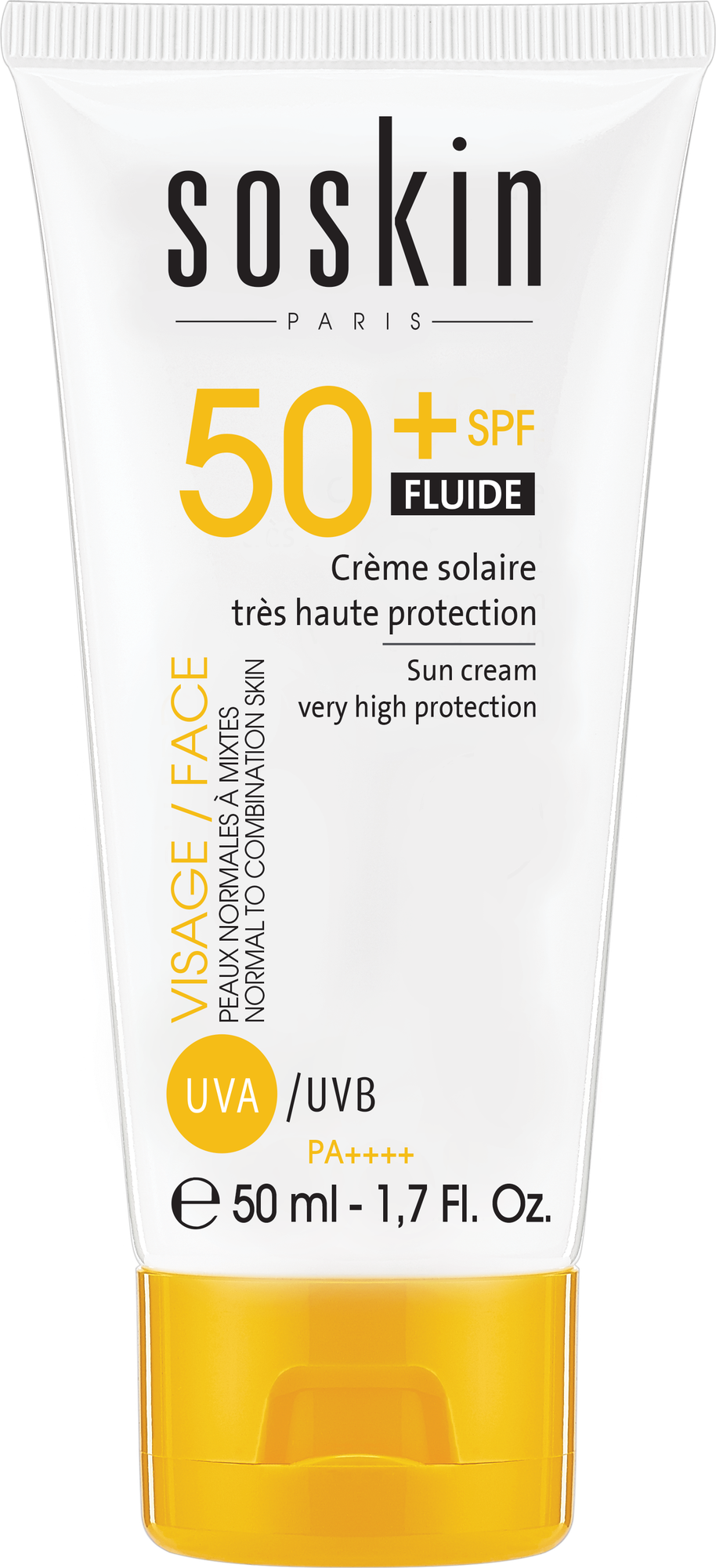 SOSKIN Солнцезащитный флюид SPF50+ Sun Cream Fluid SPF50+ 80ml