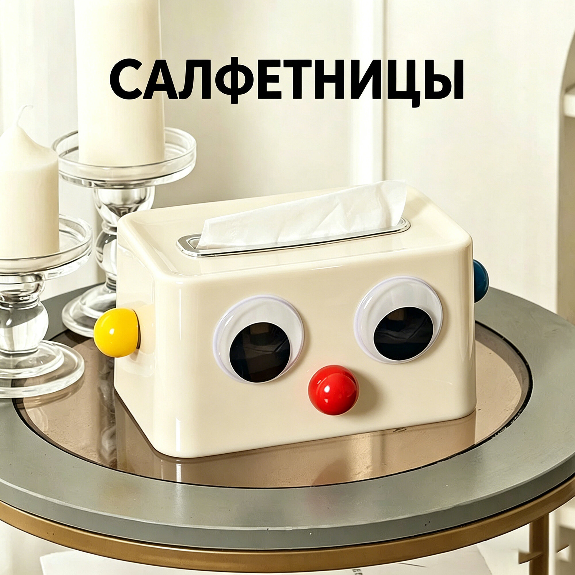 Диспенсер для бумажных полотенец, Бокс для бумажных салфеток допамина для гостиной Настольный ,18.2 x 12.2 x 10.2 CM