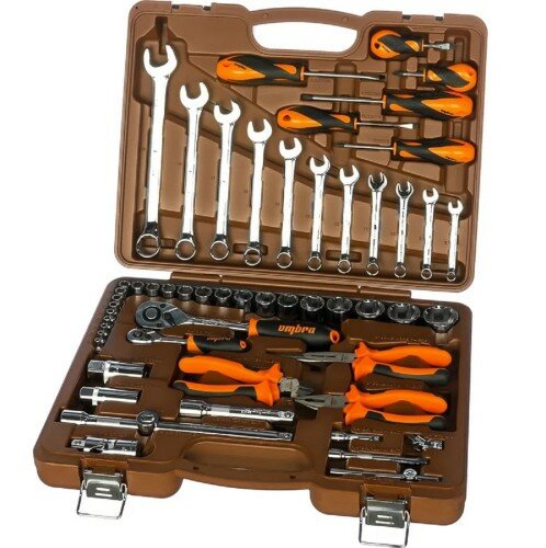 Набор инструментов OMBRA OMT55S 1/4", 1/2"DR, 55 предметов