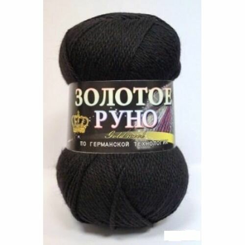 Пряжа Color City Золотое руно 2622 (5 мотков по 100г/250м) чёрный
