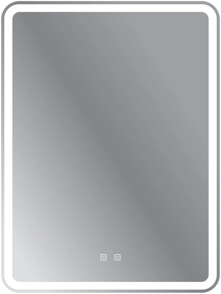 Зеркало BelBagno Marino SPC-MAR-600-800-LED-TCH-SND со светодиодной подсветкой, с подогревом, 60 см, с сенсорным управлением, пластиковое, зеркало настенное в ванную