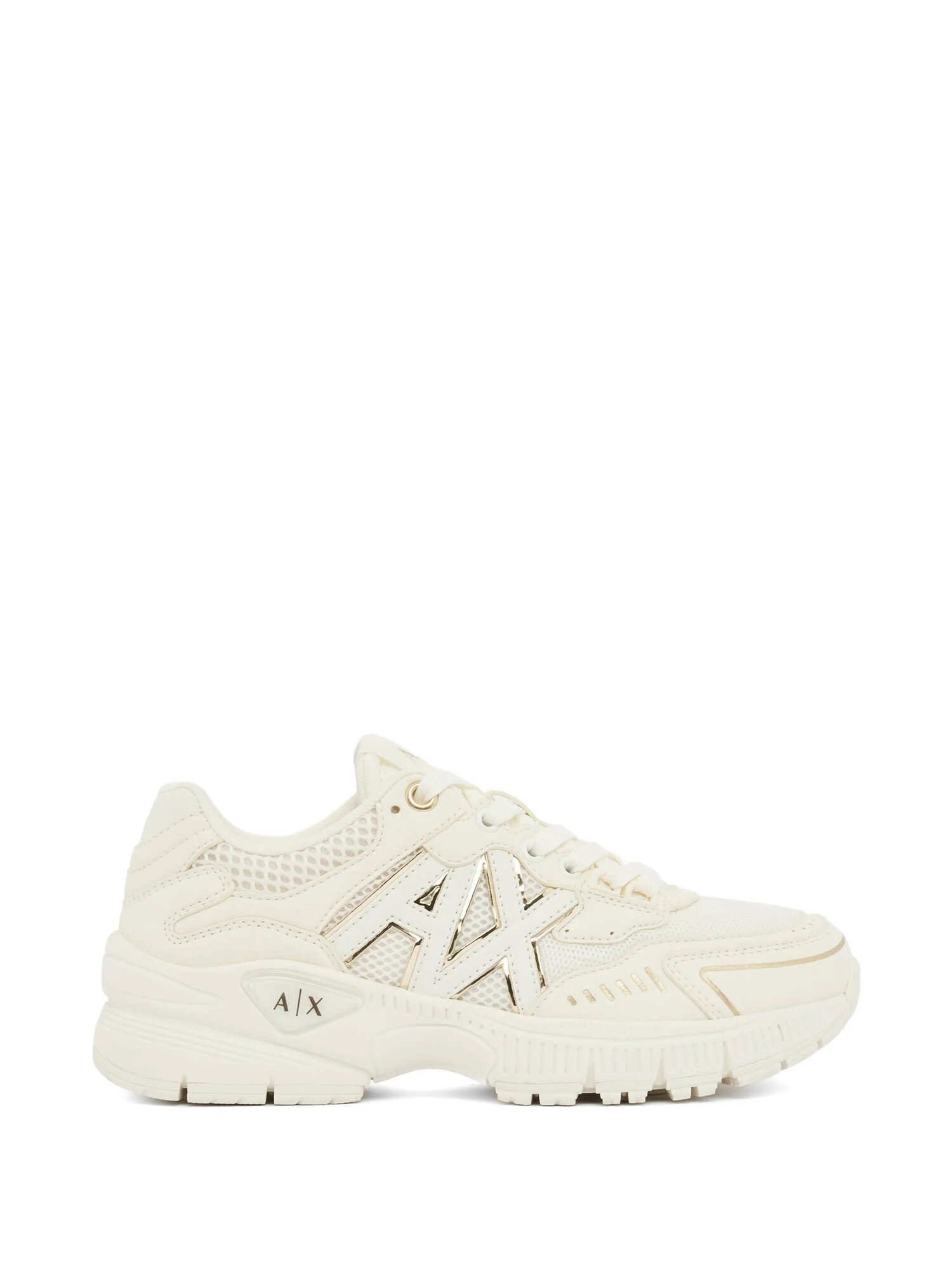 Кроссовки Logo-patch panelled sneakers
