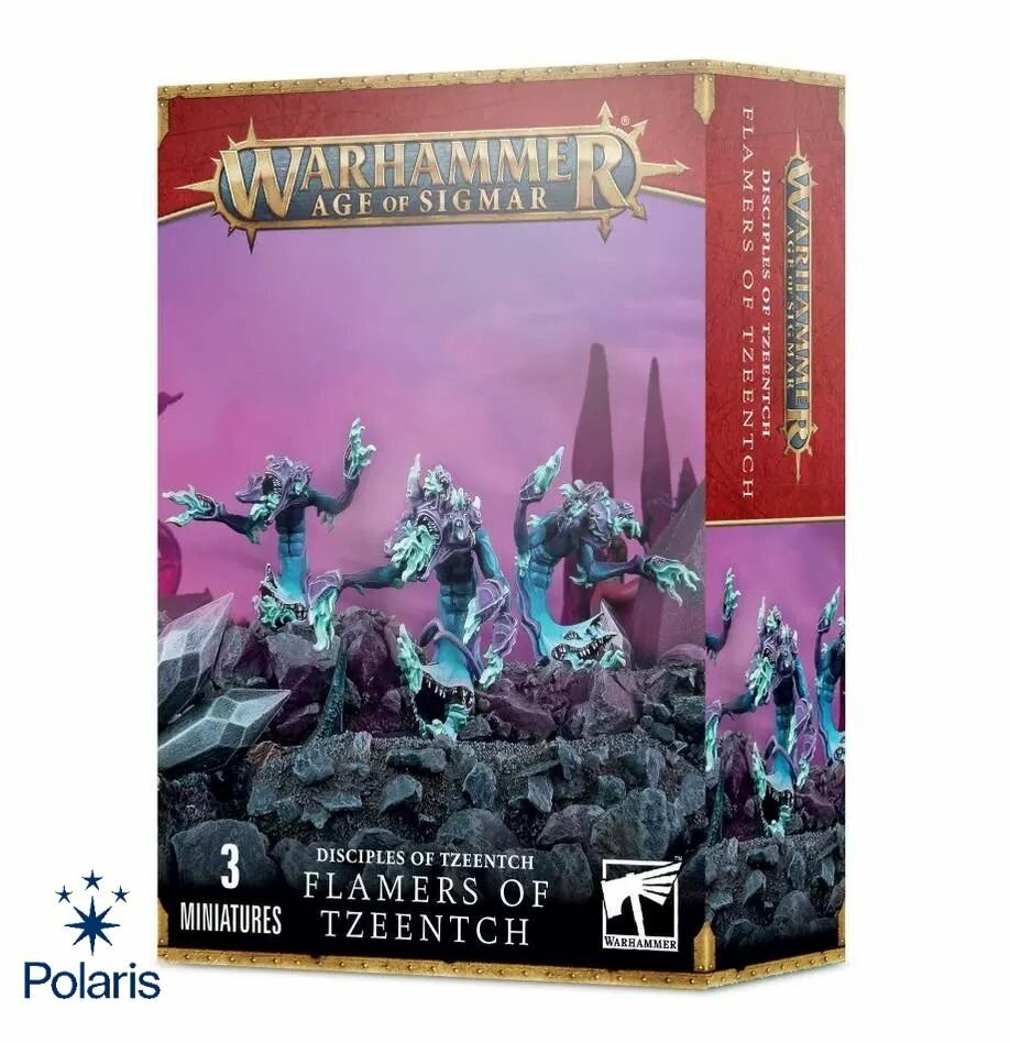 Warhammer Age of Sigmar Disciples of Tzeentch Flamers of Tzeentch 3 миниатюры для настольной игры